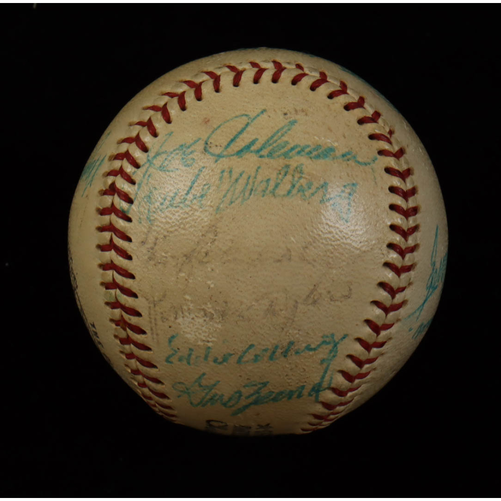 "1960's MLB Old Timer's & HOF" ONL Baseball Signed by (16) with Lefty Grove, Bob Johnson, Lou ...