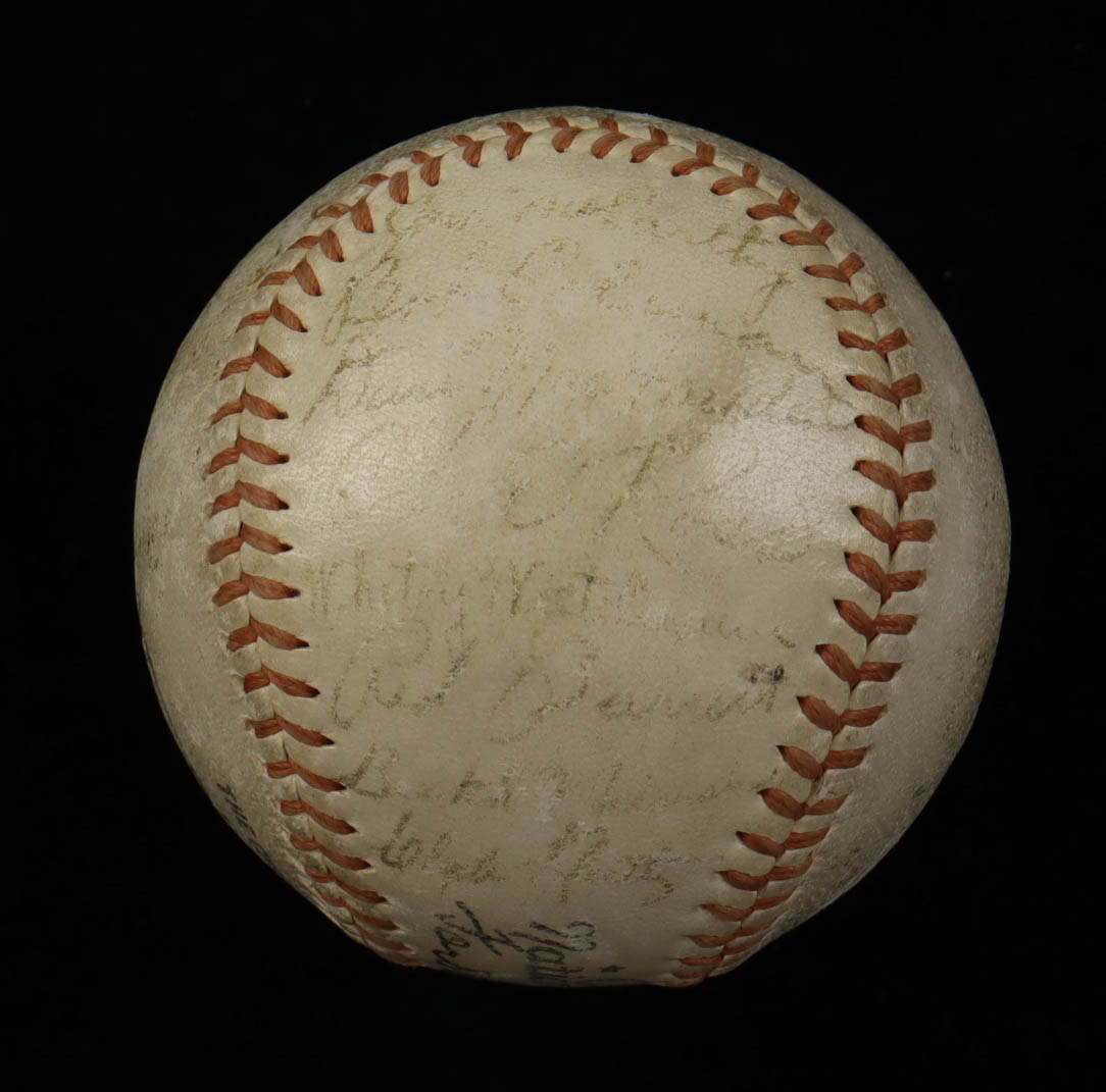 1943 Braves ONL Baseball Team-Signed by (26) with Casey Stengel, George ...