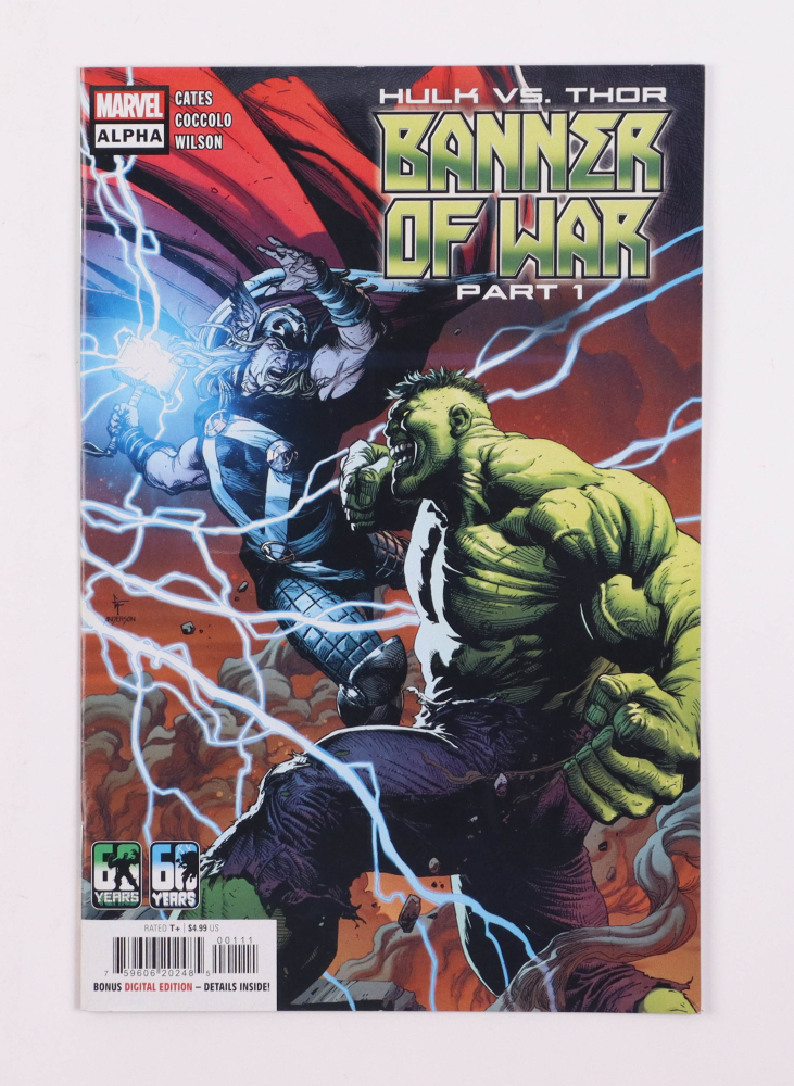 2022 "Hulk Vs Thor Banner Of War" Issue #1 Marvel Comic Book | Pristine ...