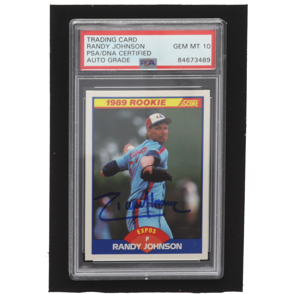 Randy Johnson Signed 1989 Score #645 RC (PSA) | Pristine Auction