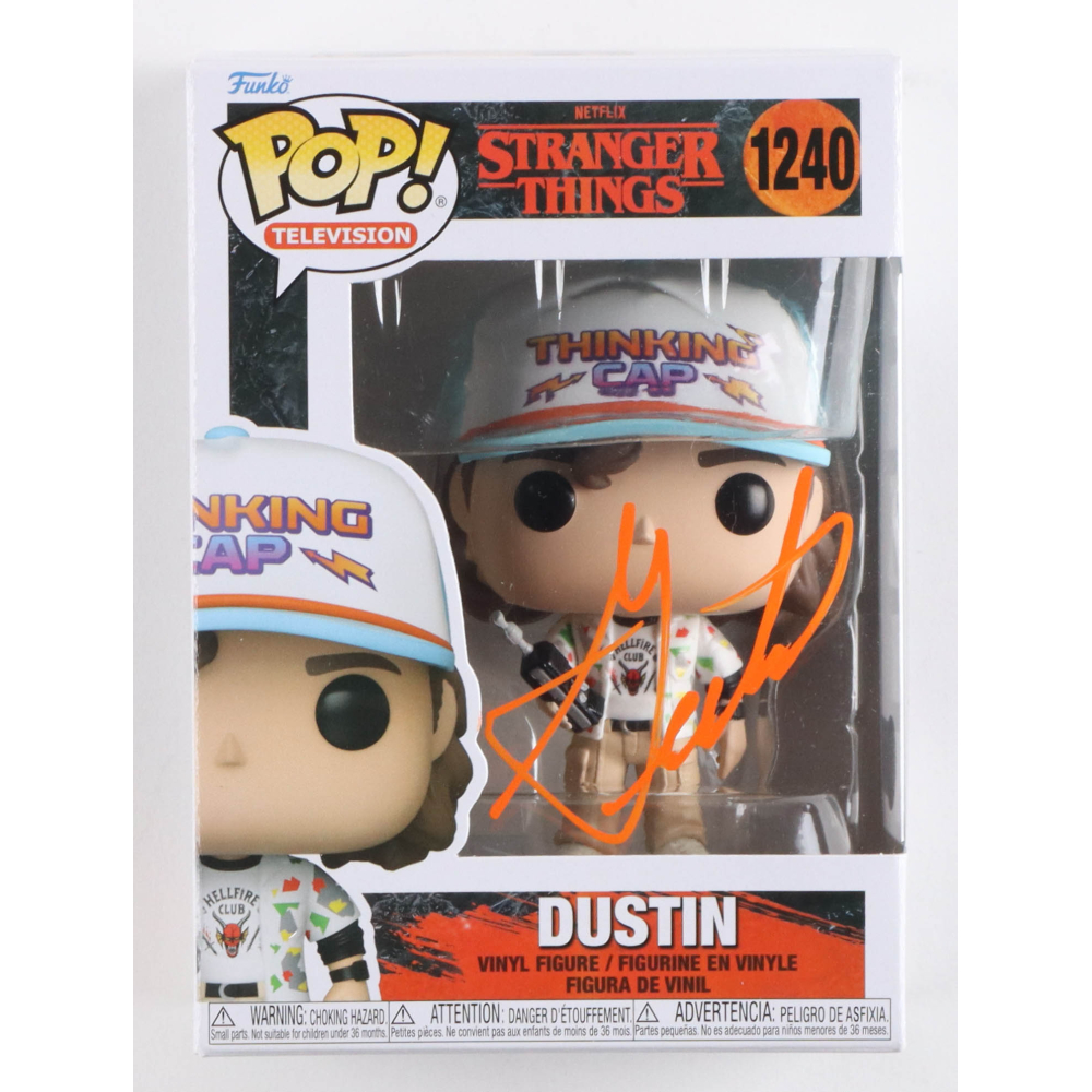 Gaten Matarazzo Signed "Stranger Things" Dustin #1240 Funko Pop! Vinyl ...