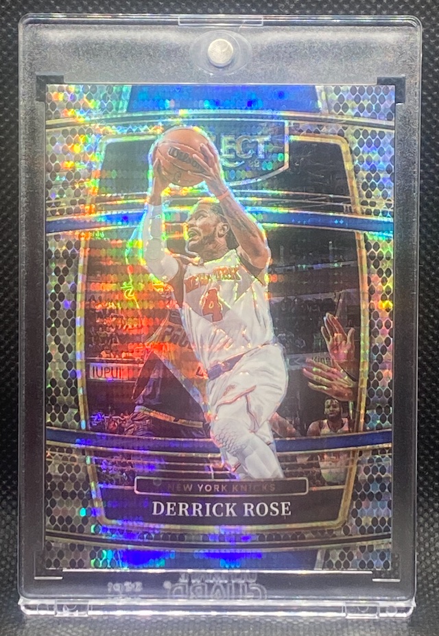 Derrick Rose 2021-22 Select Prizms Black Snake Skin Pulsar #53 #1/1 ...
