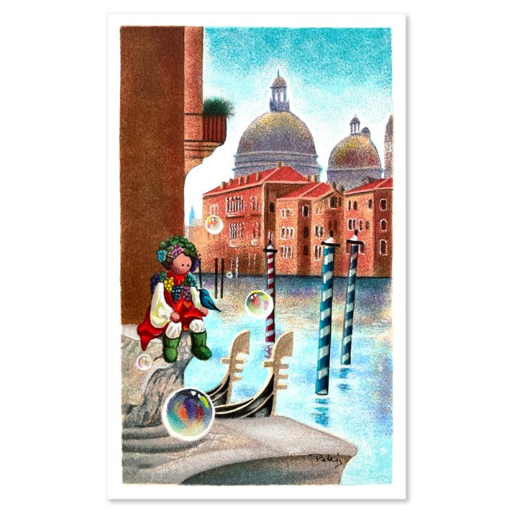 Gandolfi Peterg' Signed "Little Angel" Numbered LE 9x15 Serigraph (PA ...
