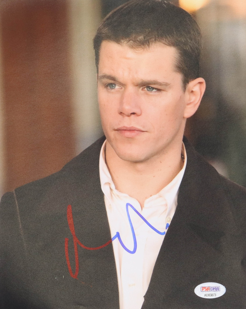 Matt Damon Signed 8x10 Photo (PSA) | Pristine Auction