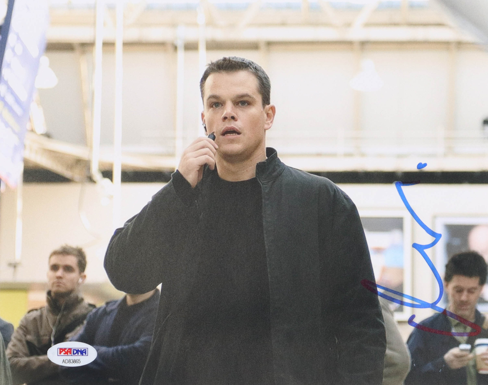 Matt Damon Signed "The Bourne Identity" 8x10 Photo (PSA) | Pristine Auction