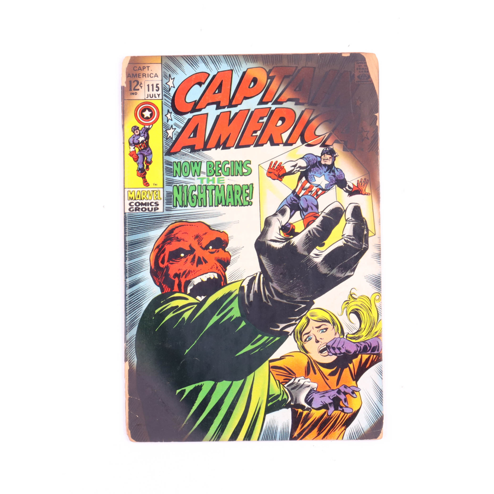 1969 "Captain America" Issue #115 Marvel Comic Book | Pristine Auction