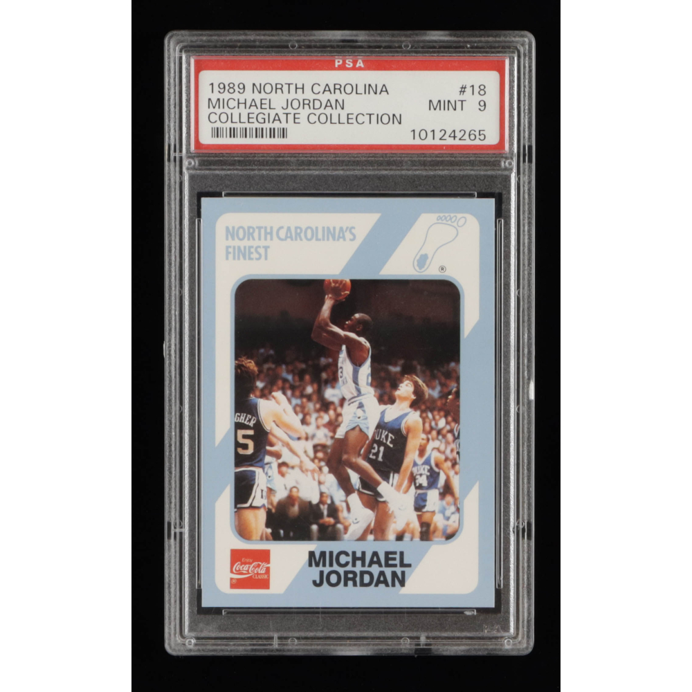 Michael Jordan 1989-90 North Carolina Collegiate Collection #18 (PSA 9 ...