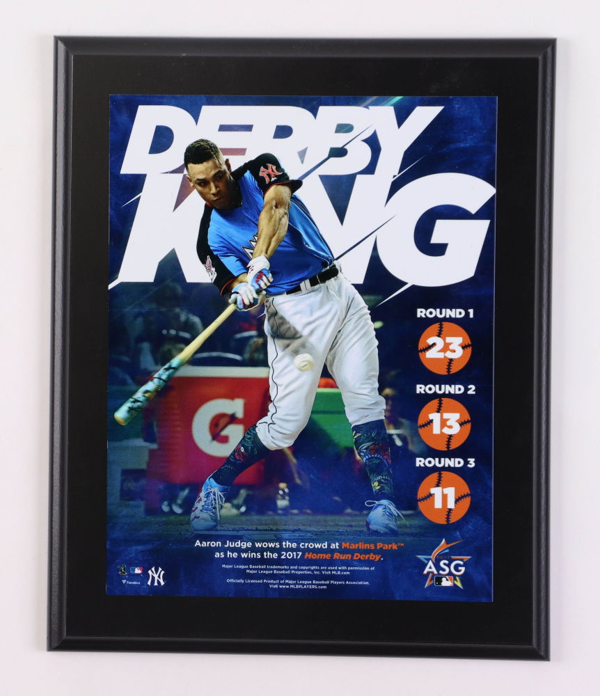 Aaron Judge Yankees "Home Run Derby" 10.5x13 Commemorative Plaque ...