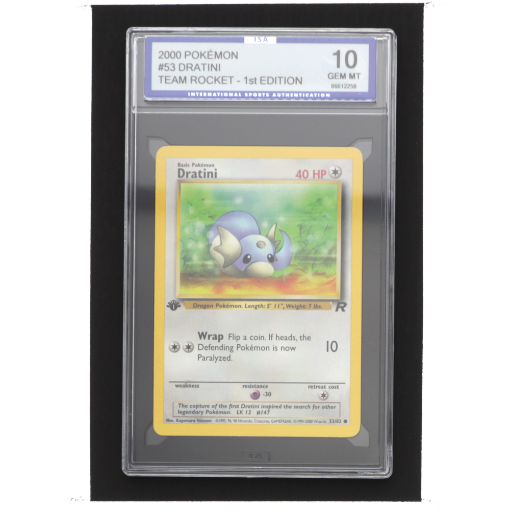 Dratini 2000 Pokemon Team Rocket 1st Edition #53 (ISA 10) | Pristine Auction