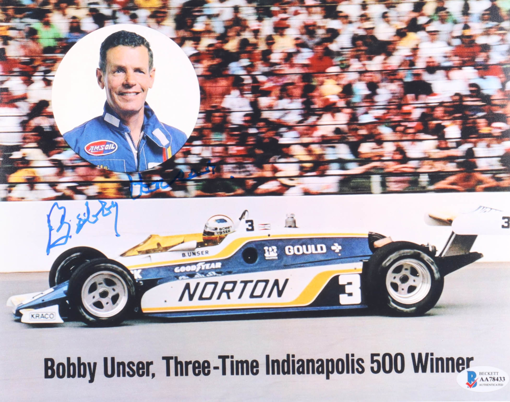 Bobby Unser Signed 8x10 Photo (Beckett) | Pristine Auction
