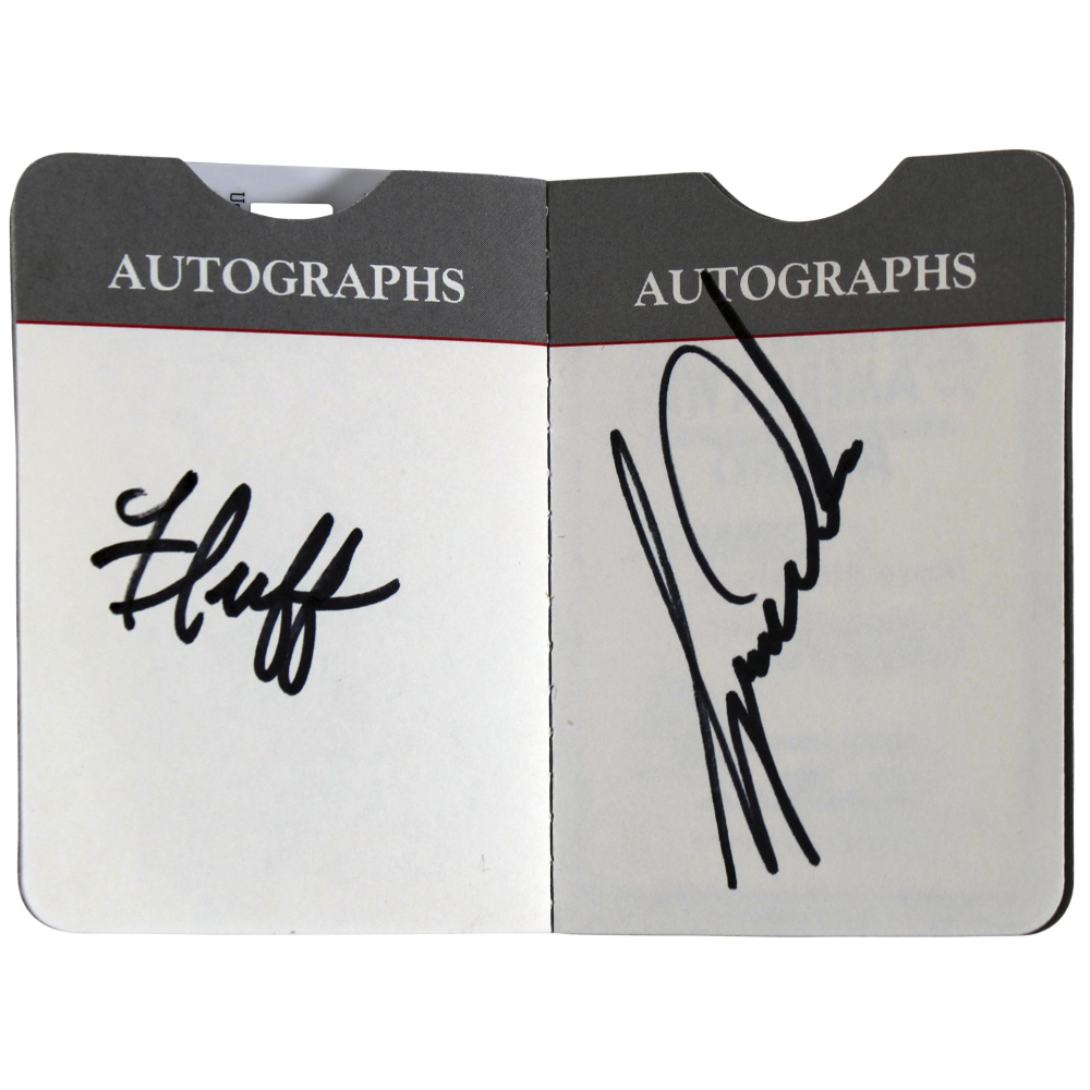 Tiger Woods & Mike "Fluff" Cowan Signed Phoenix Open Autograph Book ...