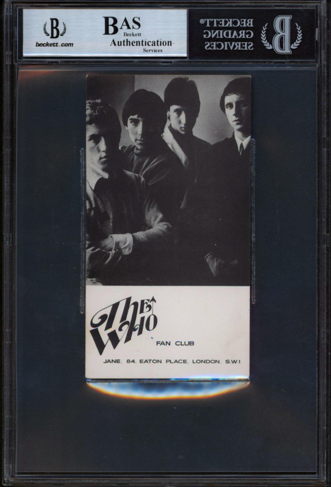 Pete Townshend, Roger Daltrey, Keith Moon & John Entwistle Signed 3x5.5 ...