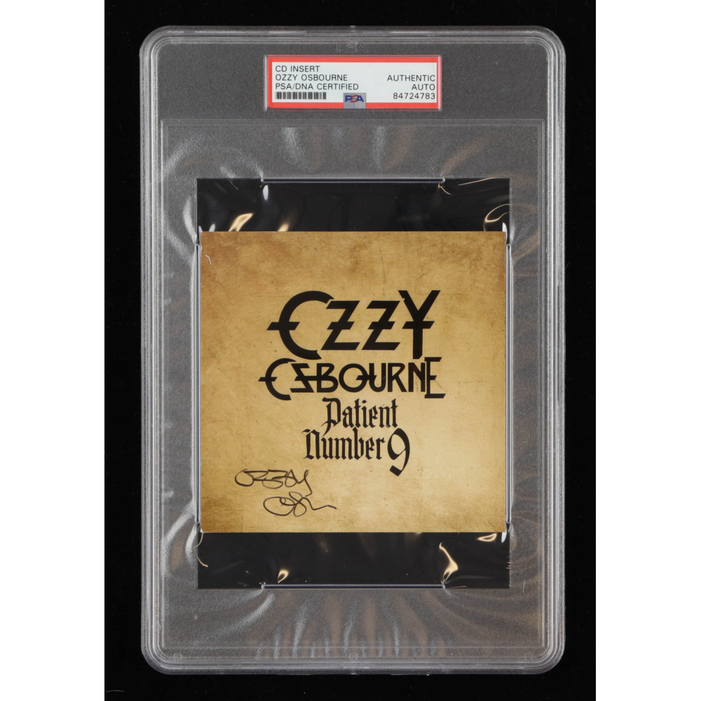 Ozzy Ozbourne Signed "Patient Number 9" CD Album Cover (PSA) | Pristine ...