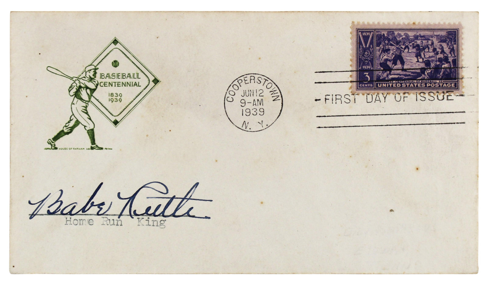 Babe Ruth Signed 1939 FDC Envelope (JSA) | Pristine Auction