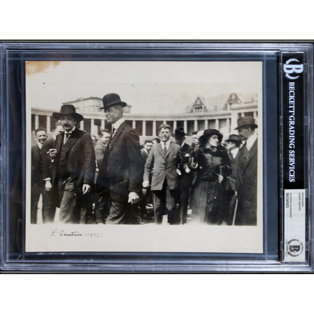 Albert Einstein Signed 8x10 Photo Inscribed "1943" (Beckett) | Pristine ...