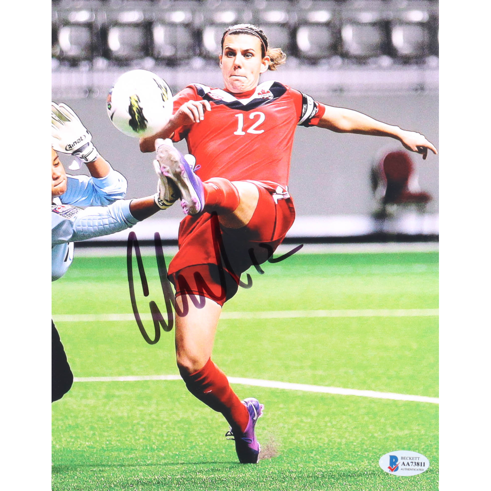 Christine Sinclair Signed Team Canada 8x10 Photo (Beckett) | Pristine ...