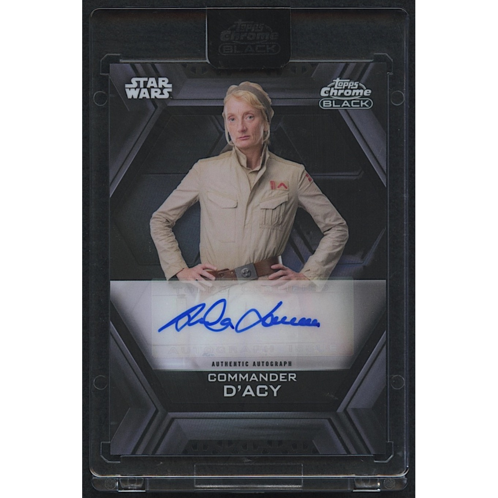 Amanda Lawrence 2022 Star Wars Chrome Black 'Commander D'Acy ...