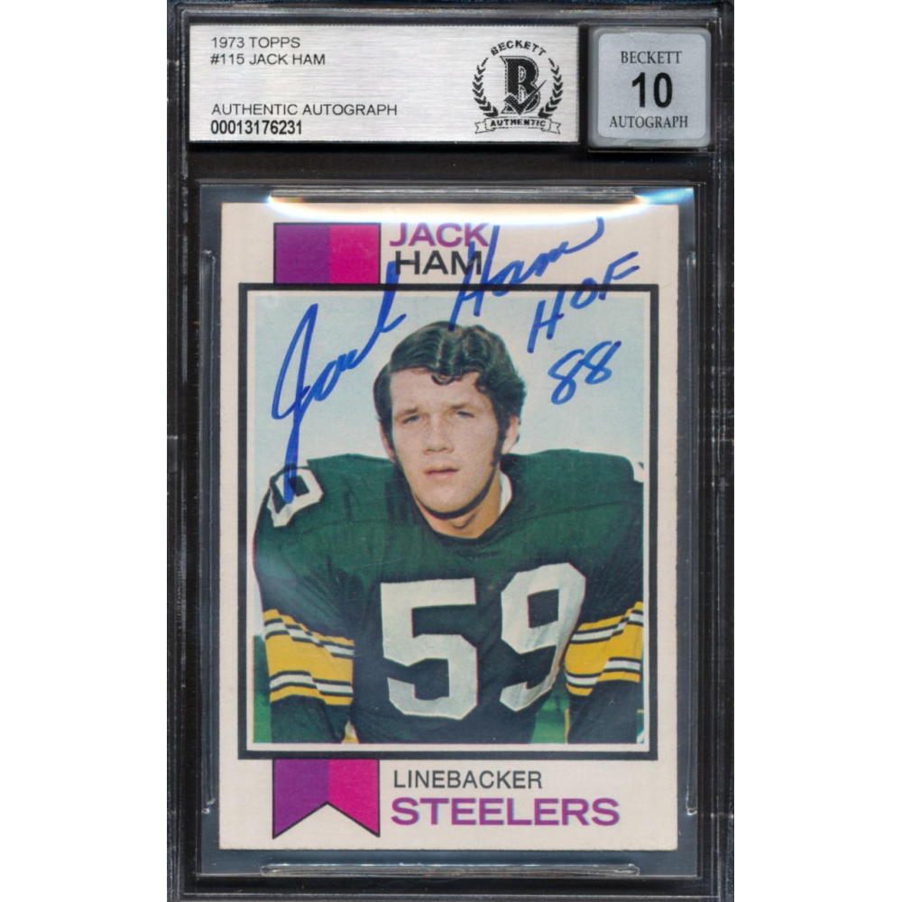 Jack Ham Signed 1973 Topps #115 RC (BGS) | Pristine Auction