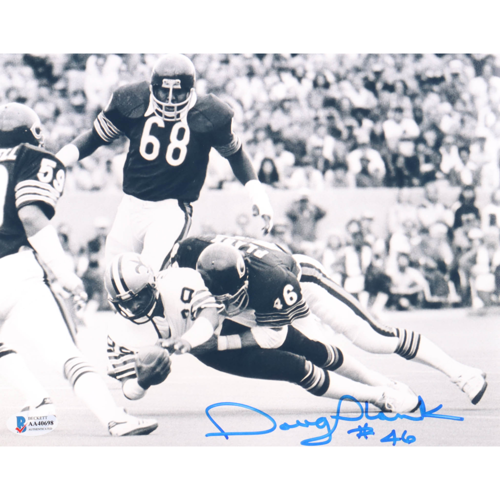 Doug Plank Signed Bears 8x10 Photo (Beckett) | Pristine Auction