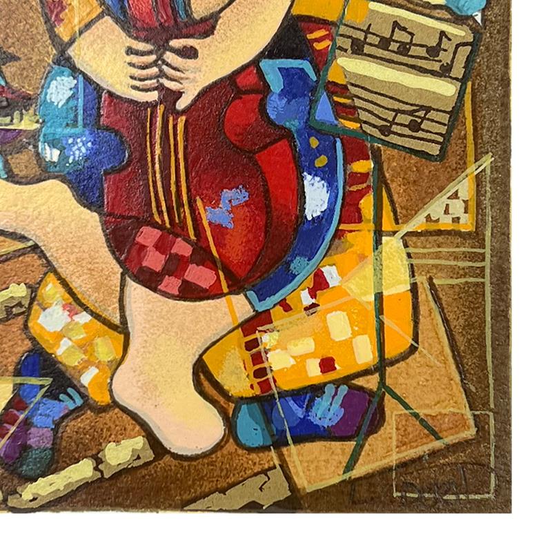 "Our Strings Attached" Numbered LE 12x15 Serigraph by Dorit Levi (PA ...