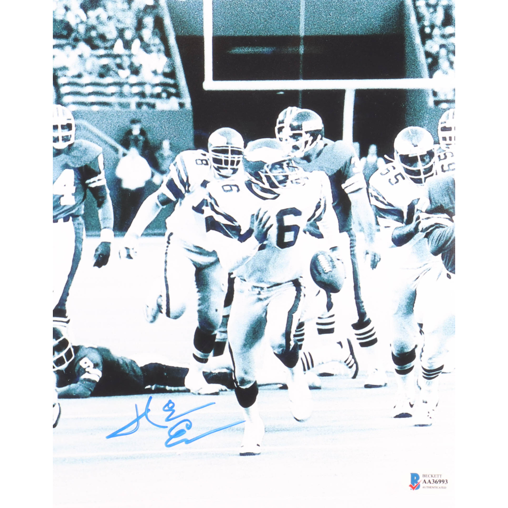 Herman Edwards Signed Eagles 8x10 Photo (Beckett) | Pristine Auction