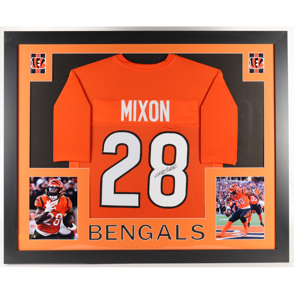 Joe Mixon Signed Custom Framed Jersey Display (JSA) | Pristine Auction