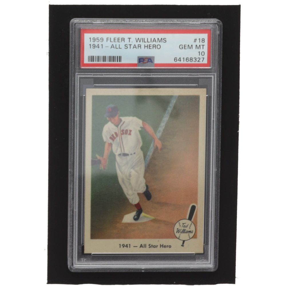 Ted Williams 1959 Fleer #18 1941 All Star Hero (PSA 10) | Pristine Auction