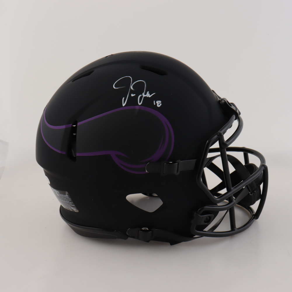 Justin Jefferson Signed Vikings Full-Size Authentic On-Field Eclipse ...