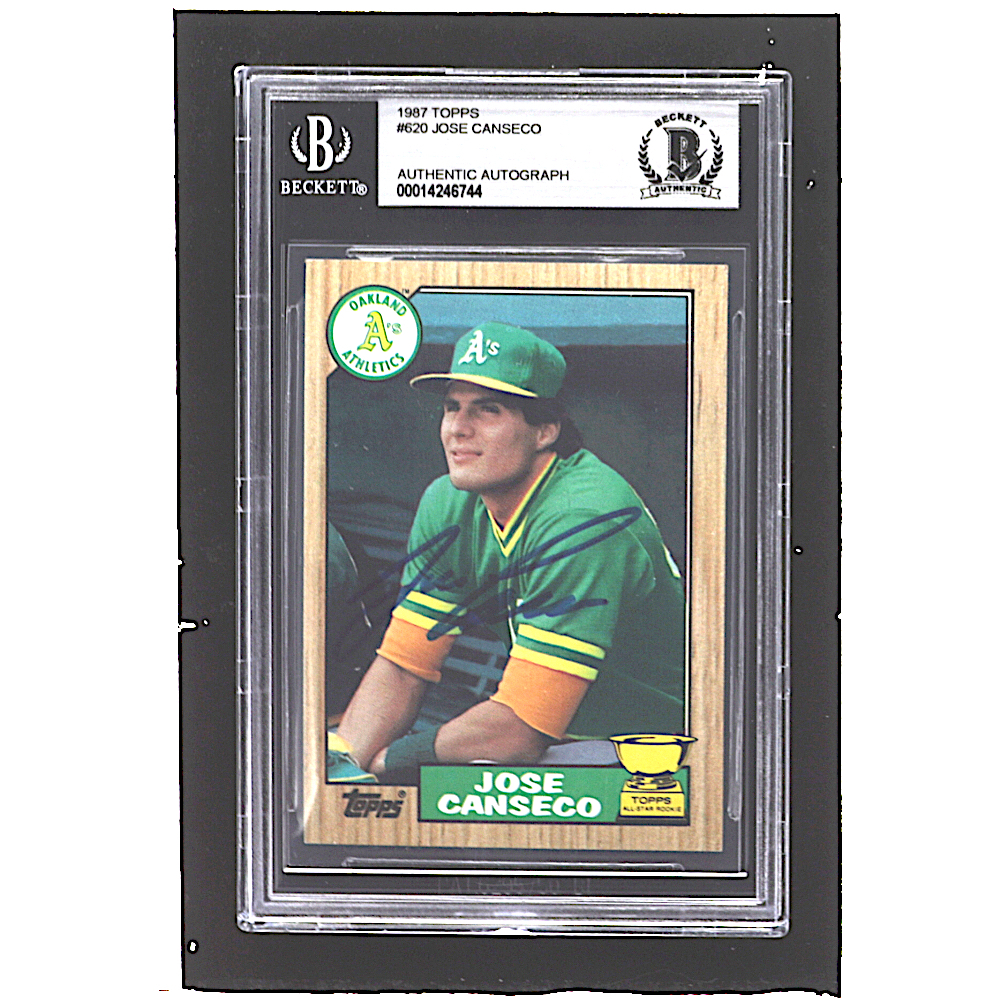 Jose Canseco Signed 1987 Topps #620 (BGS) | Pristine Auction
