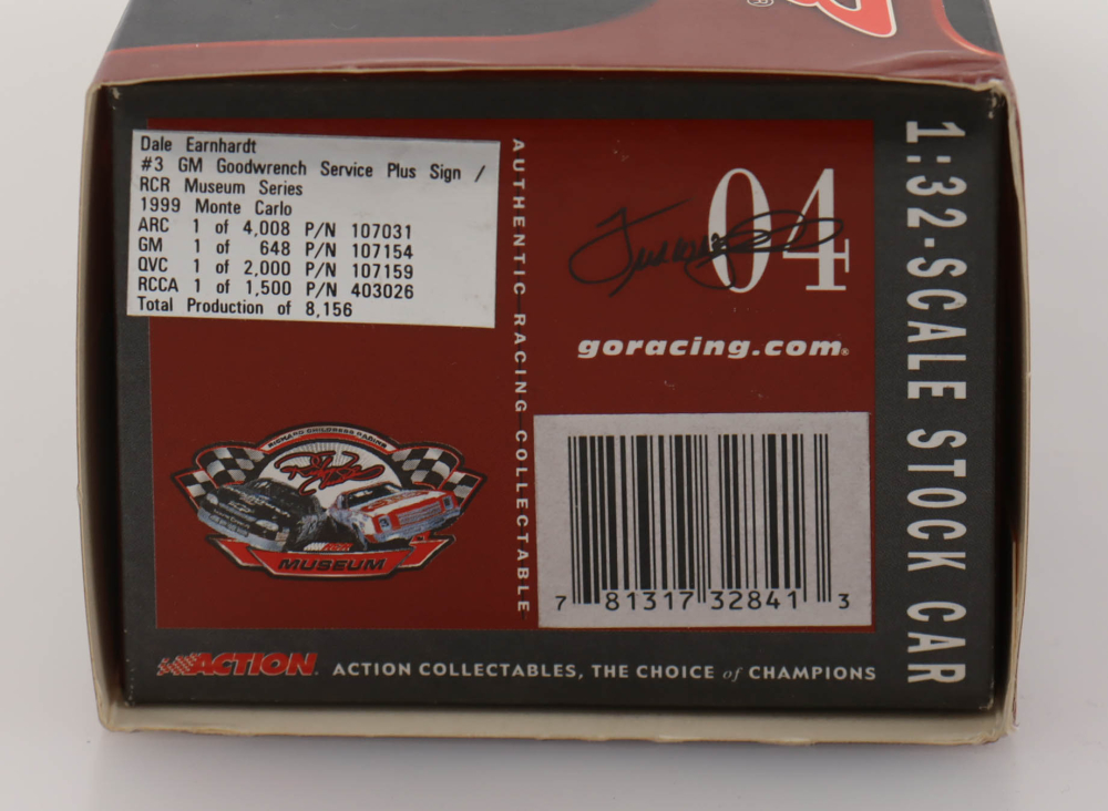 Dale Earnhardt Sr. LE NASCAR #3 GM Goodwrench Service Plus Sign / RCR ...