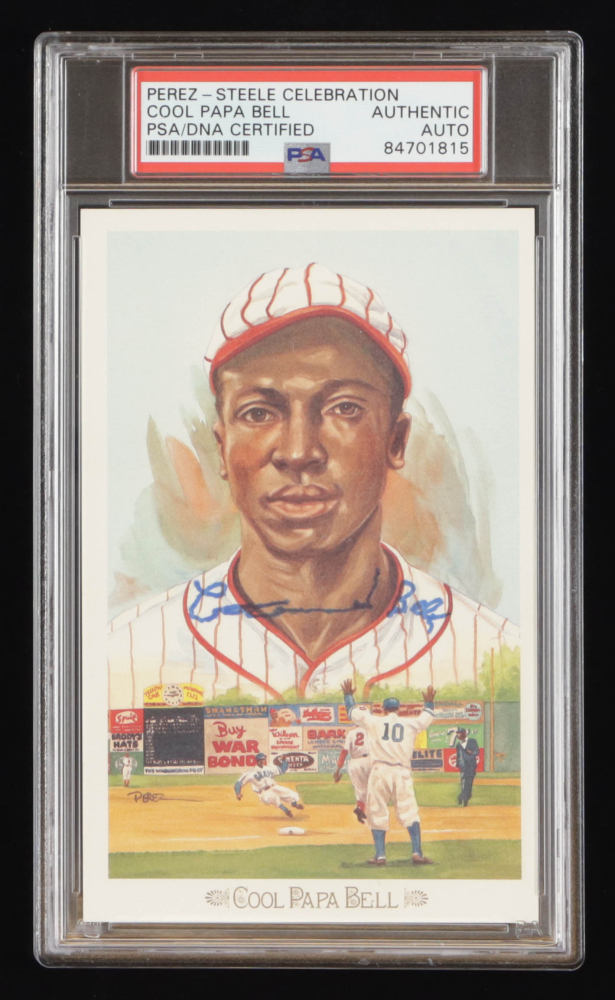 Cool Papa Bell Signed LE 1989 Perez-Steele Hall of Fame Postcard #4 ...