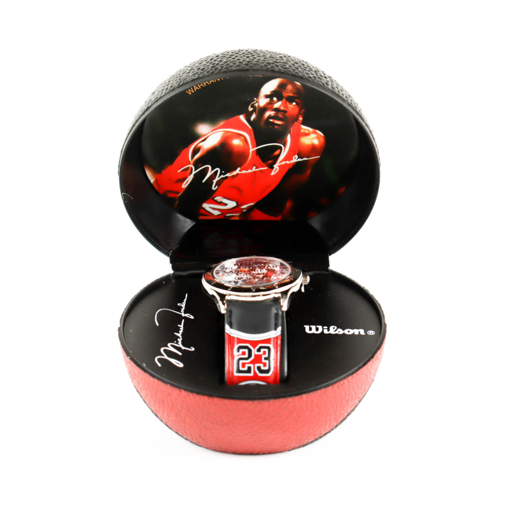 Michael Jordan Commemorative Watch with Basketball Display Case ...
