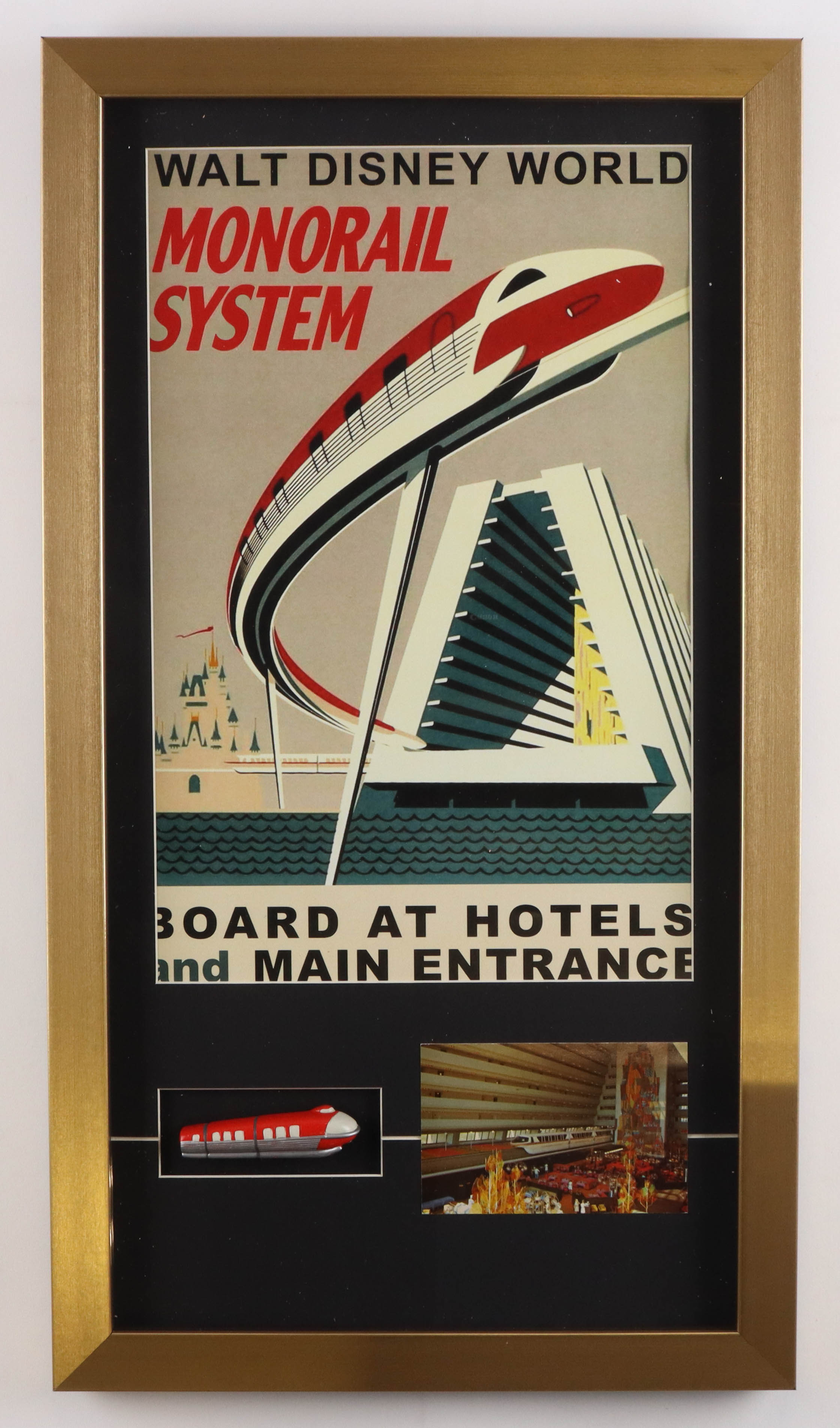 Walt Disney World "Monorail System" Custom Framed Poster Print Display ...