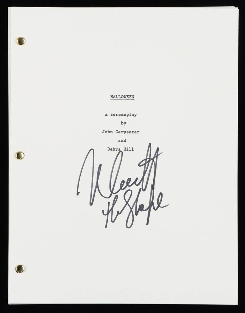 Nick Castle Signed "Halloween" Movie Script Inscribed "The Shape ...