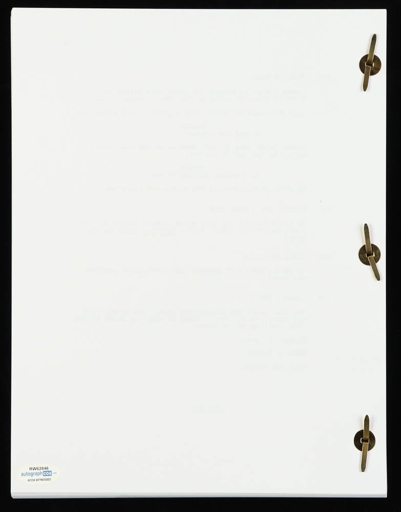 Nick Castle Signed "Halloween" Movie Script Inscribed "The Shape ...