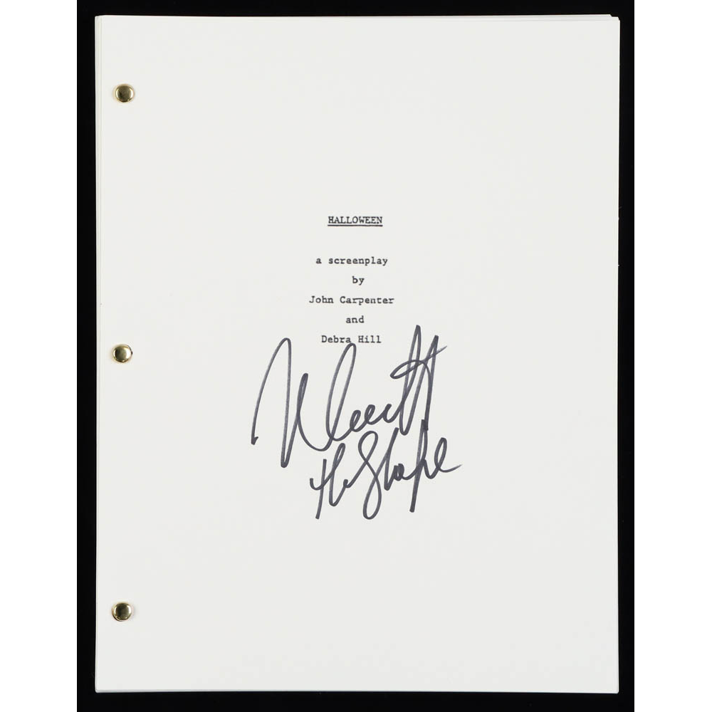 Nick Castle Signed "Halloween" Movie Script Inscribed "The Shape ...