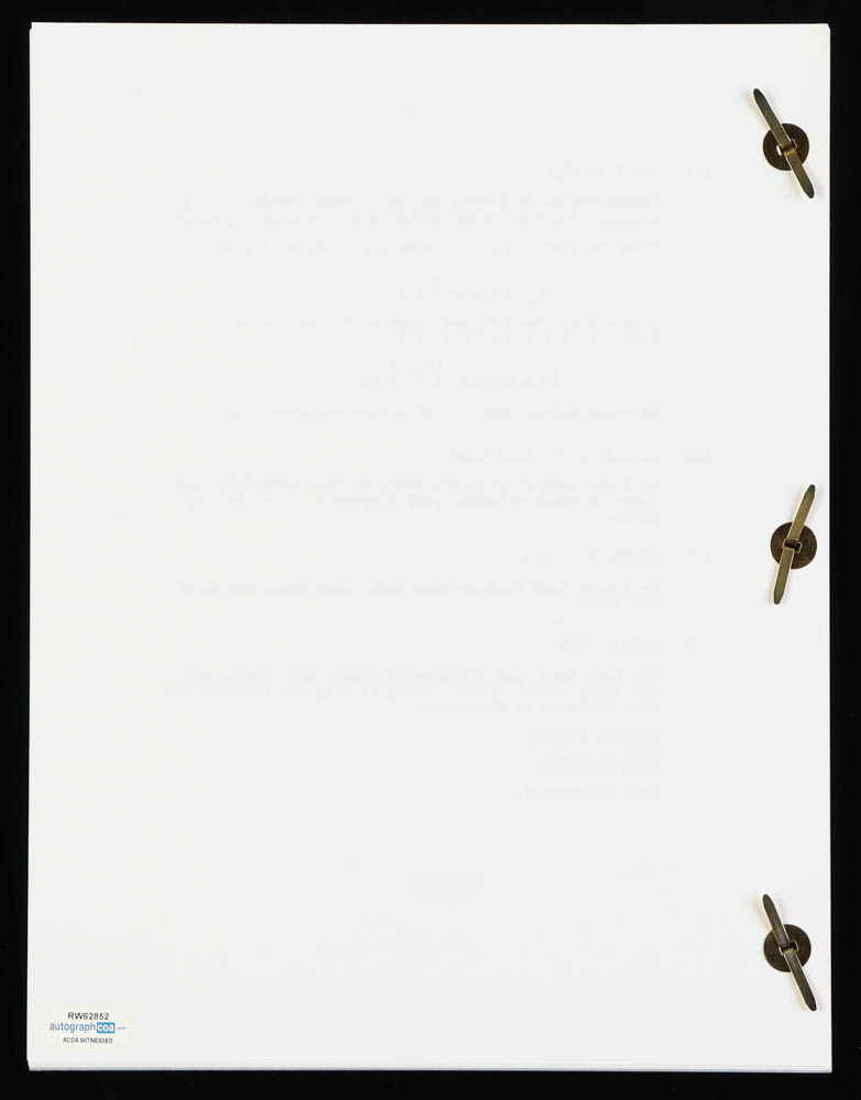 Nick Castle Signed "Halloween" Movie Script Inscribed "The Shape ...