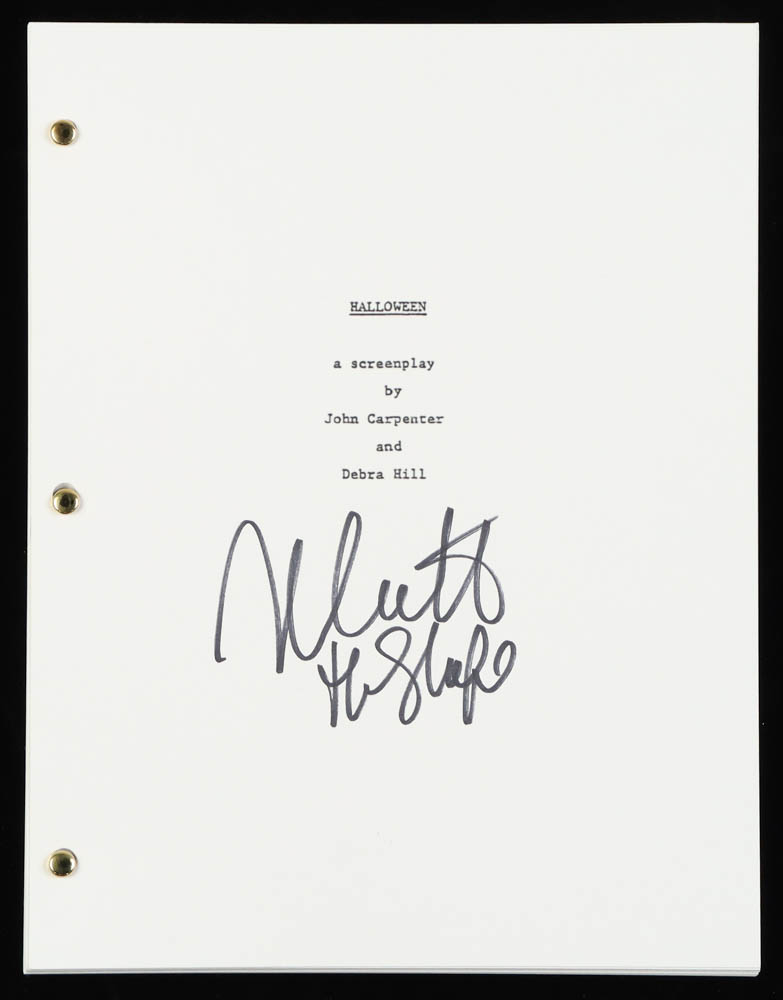 Nick Castle Signed "Halloween" Movie Script Inscribed "The Shape ...