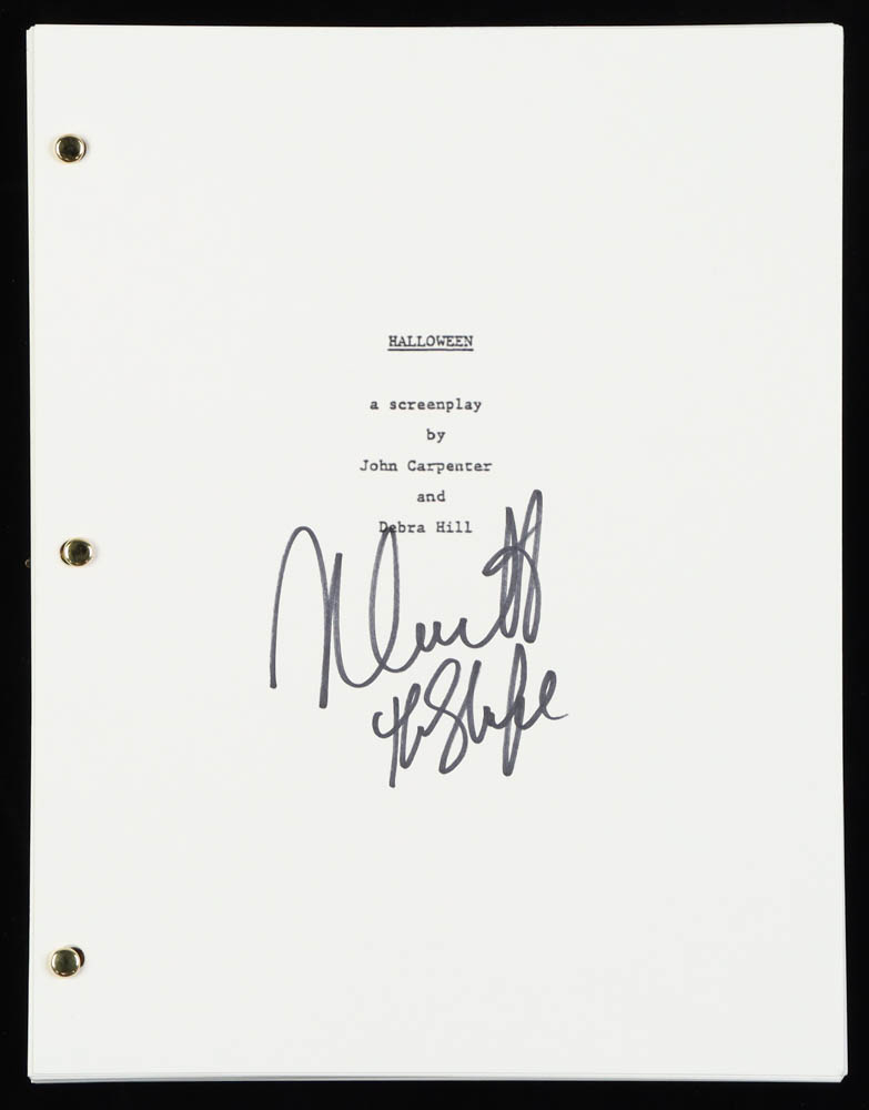 Nick Castle Signed "Halloween" Movie Script Inscribed "The Shape ...