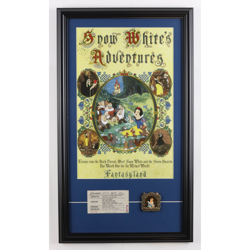 Walt Disney World's Fantasyland "Snow White's Adventures" Custom Framed ...