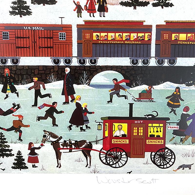 "The View at Ardmore Junction" LE 13x16 Lithograph by Jane Wooster ...