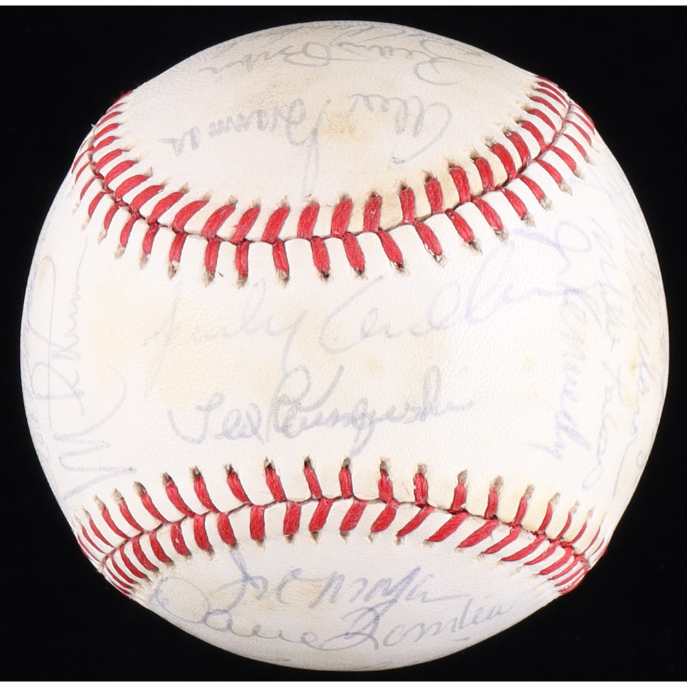ONL Baseball Team-Signed by (26) of the 1978 Cincinnati Reds with Joe ...