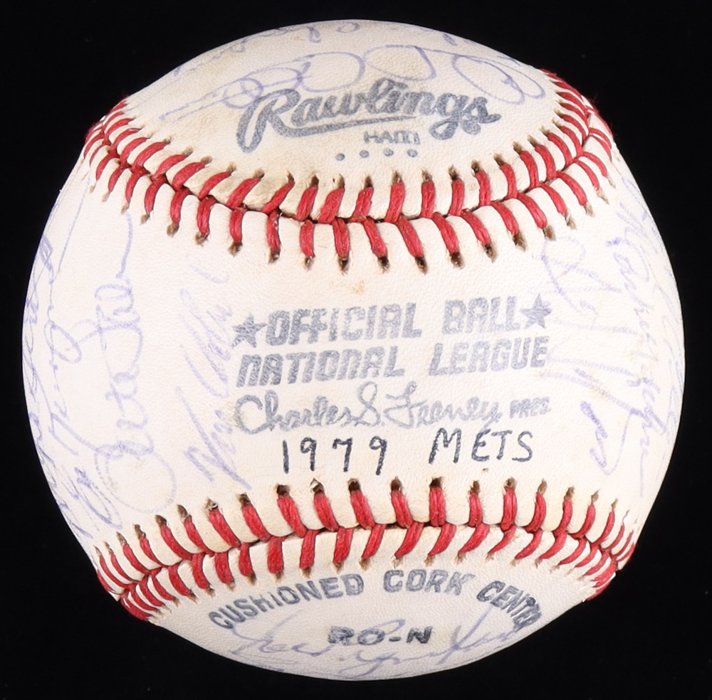 ONL Baseball Team-Signed by (27) of the 1979 New York Mets with Joe ...