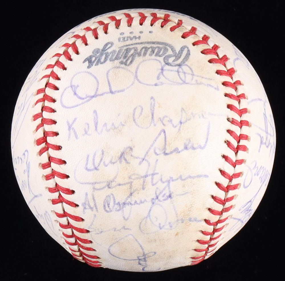 ONL Baseball Team-Signed by (27) of the 1979 New York Mets with Joe Torre, Chuck Cottier, Kelvin ...