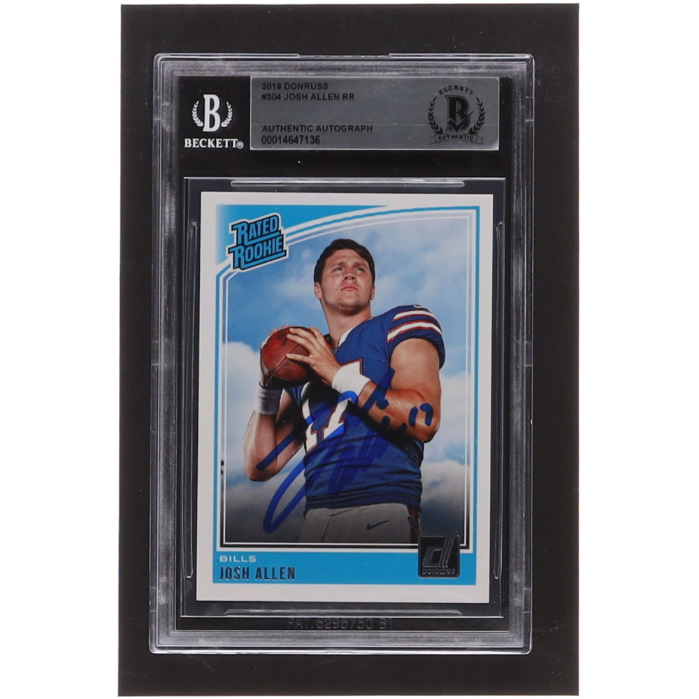 Josh Allen Signed 2018 Donruss #304 RR RC (Beckett) | Pristine Auction