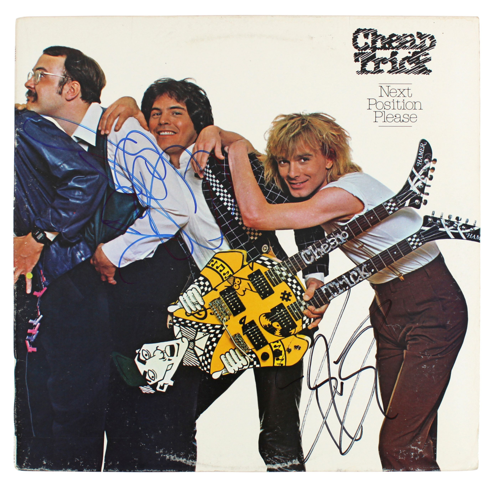 Rick Nielson & Robin Zander Signed "Next Position Please" Album Cover (Beckett) | Pristine Auction