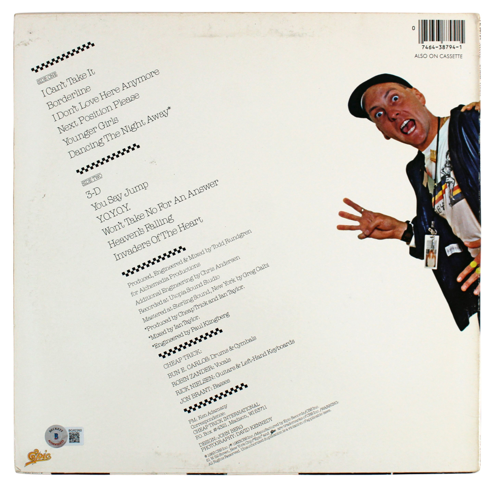 Rick Nielson & Robin Zander Signed "Next Position Please" Album Cover (Beckett) | Pristine Auction