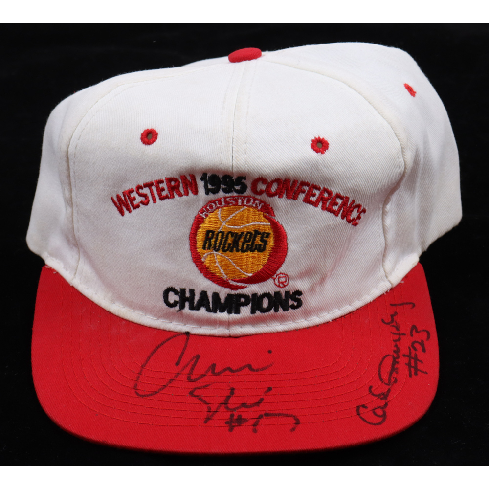 Calvin Murphy & Mario Elie Signed 1995 Western Conference Champions ...