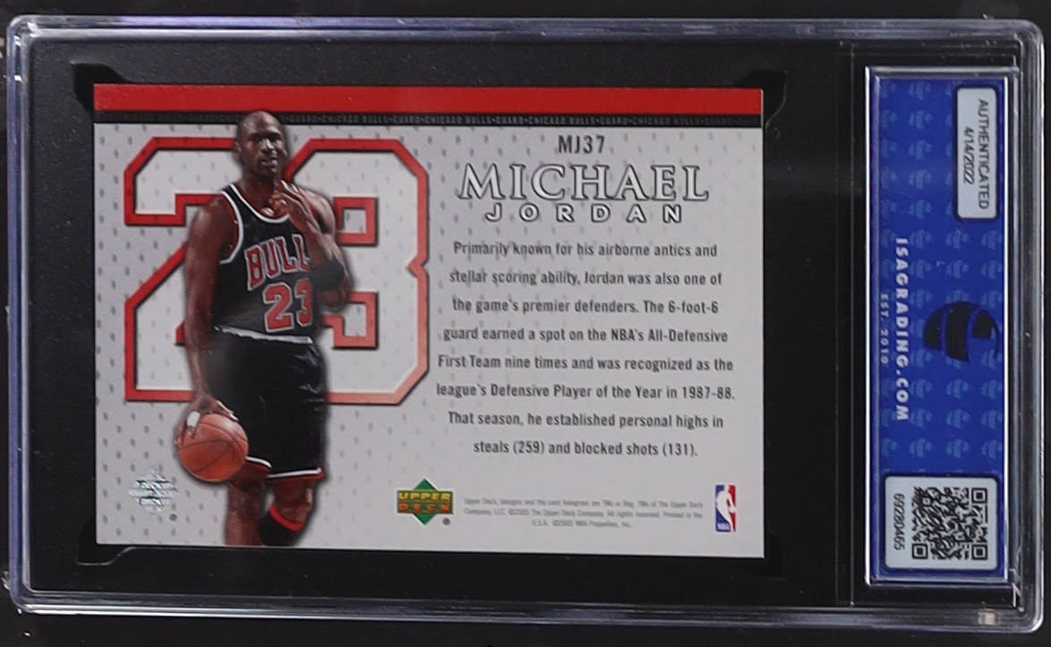 Michael Jordan 2005-06 Upper Deck Michael Jordan #MJ37 (ISA 10 ...