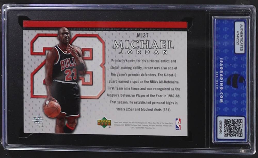 Michael Jordan 2005-06 Upper Deck Michael Jordan #MJ37 (ISA 10 ...